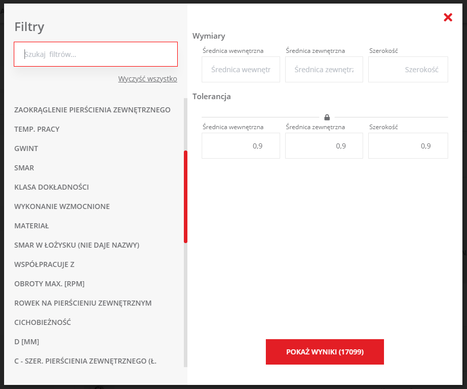 Albeco - www.albeco.com.pl - Nowa strona - filtrowanie