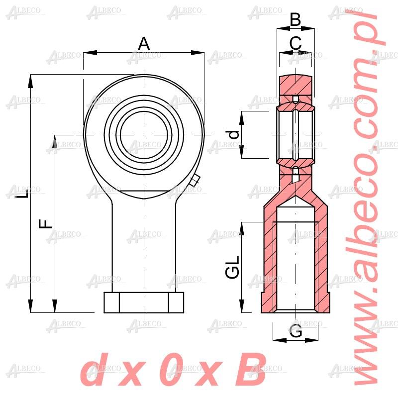 Albeco.com.pl - the best maintenance store - GIL40-DO-2RS INA - Rod end