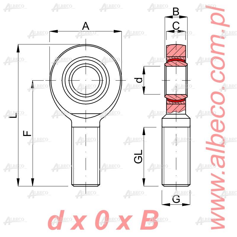 Albeco.com.pl - the best maintenance store - GAL30-UK INA - Rod end