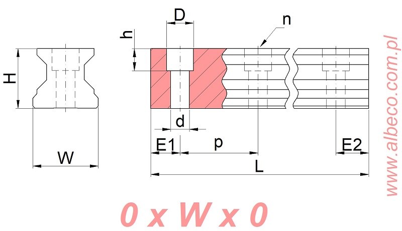 Albeco - www.albeco.com.pl - R1805-452-31 /1680, 25-25 Bosch Rexroth - Prowadnica profilowa