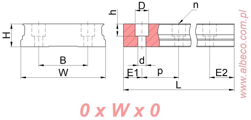 Albeco - www.albeco.com.pl - TKVD30-W-G3 /6000 INA - Prowadnica profilowa