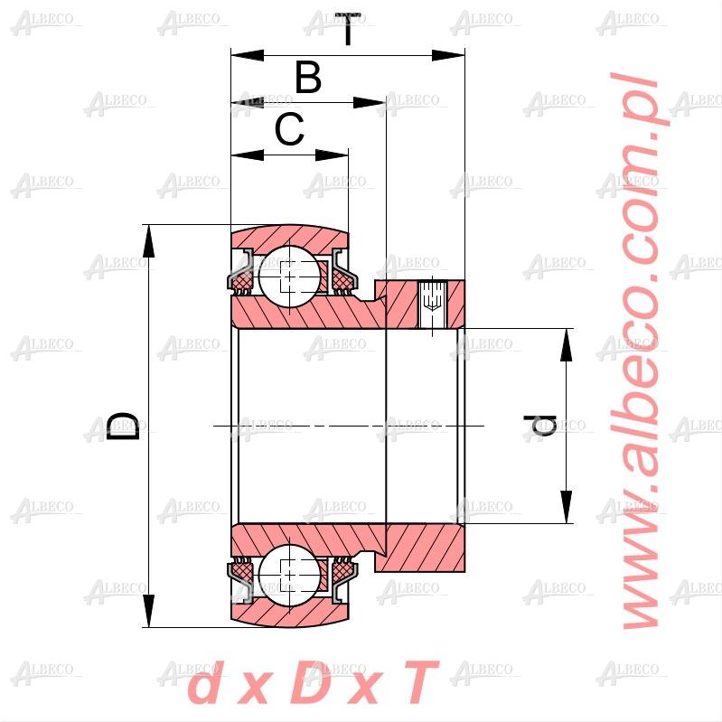 Albeco.com.pl - the best maintenance store - RAE25-NPP-B 3L PFI - Insert ball bearing
