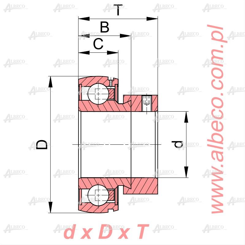 Albeco - www.albeco.com.pl - SA206-18G XLZ - Łożysko samonastawne