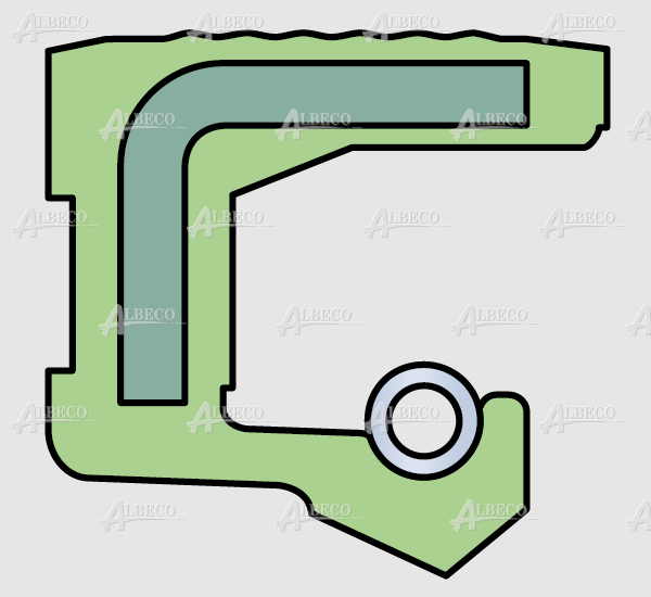 Albeco - www.albeco.com.pl - 35X62X10 HMS5 RG SKF - Uszczelnienie jednowargowe (temp. pracy: -40 ...