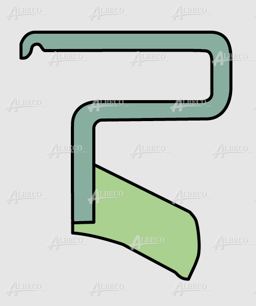 Albeco - www.albeco.com.pl - 17617 SKF - Uszczelnienie jednowargowe (temp. pracy: -40÷100°C)