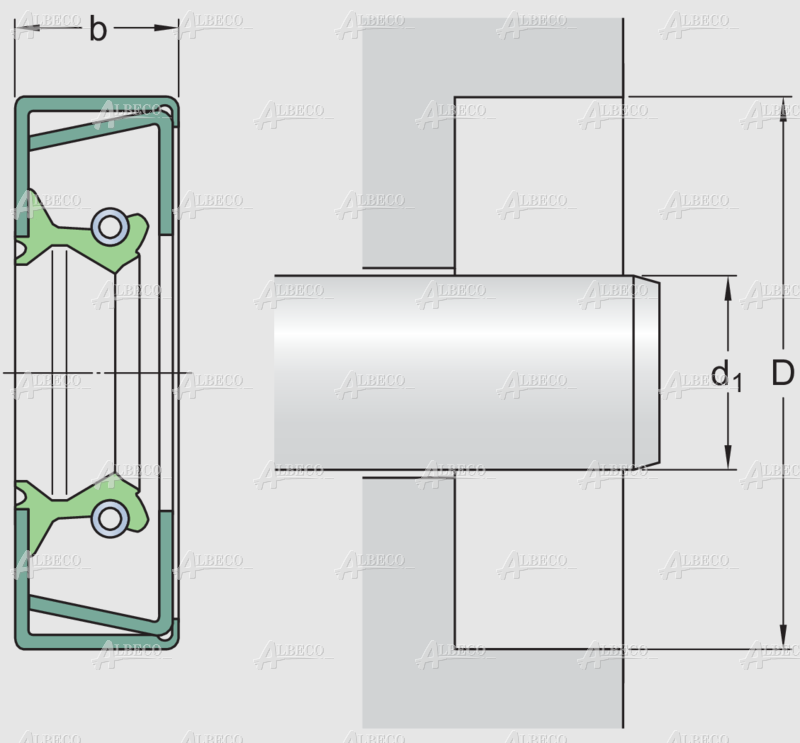 Albeco.com.pl - the best maintenance store - 22532 SKF - Double lip seal