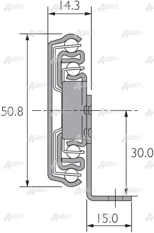 Albeco - www.albeco.com.pl - DZ3301-6035 ACCURIDE - Prowadnica teleskopowa, ocynk, wysuw 100% ...