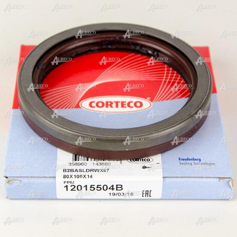 Albeco.com.pl - the best maintenance store - B2BASLDRWX67 80x100x14 CORTECO - Double lip seal