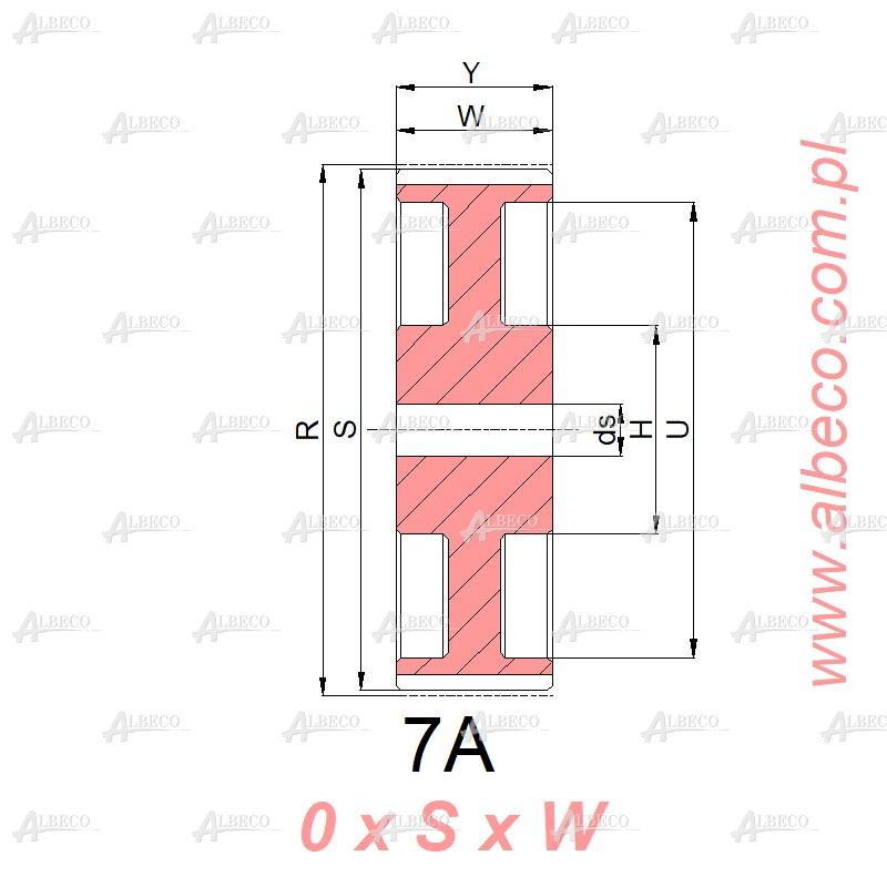Albeco.com.pl - the best maintenance store - HD80-8M50 SIT - Pulley