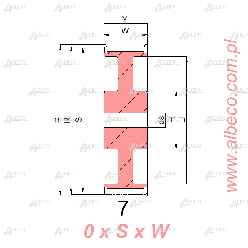 Albeco.com.pl - the best maintenance store - HD64-8M50 SIT - Pulley