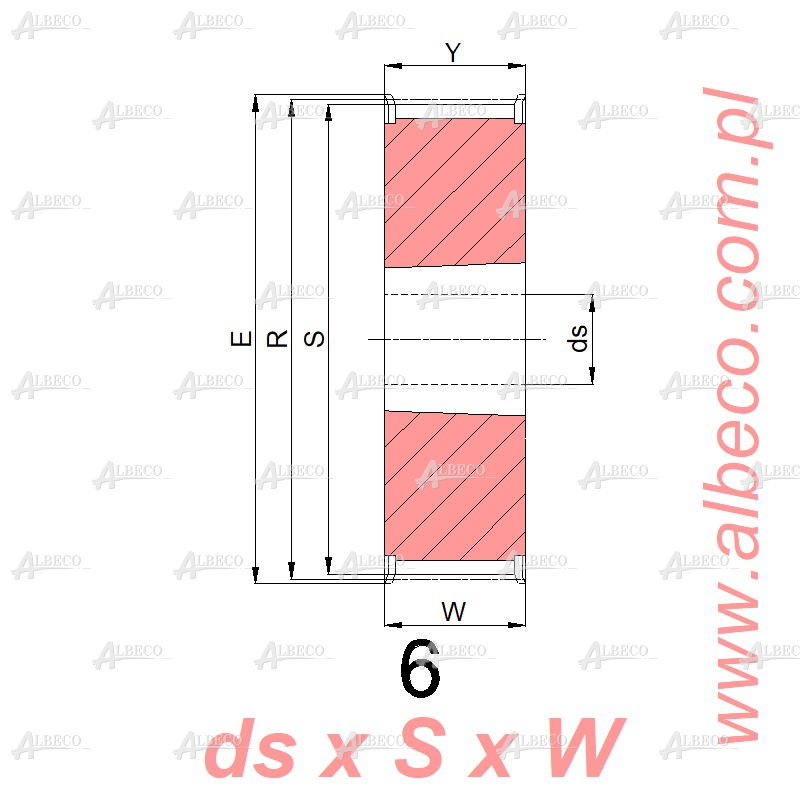 Albeco.com.pl - the best maintenance store - HDB44-5M15 SIT - Pulley